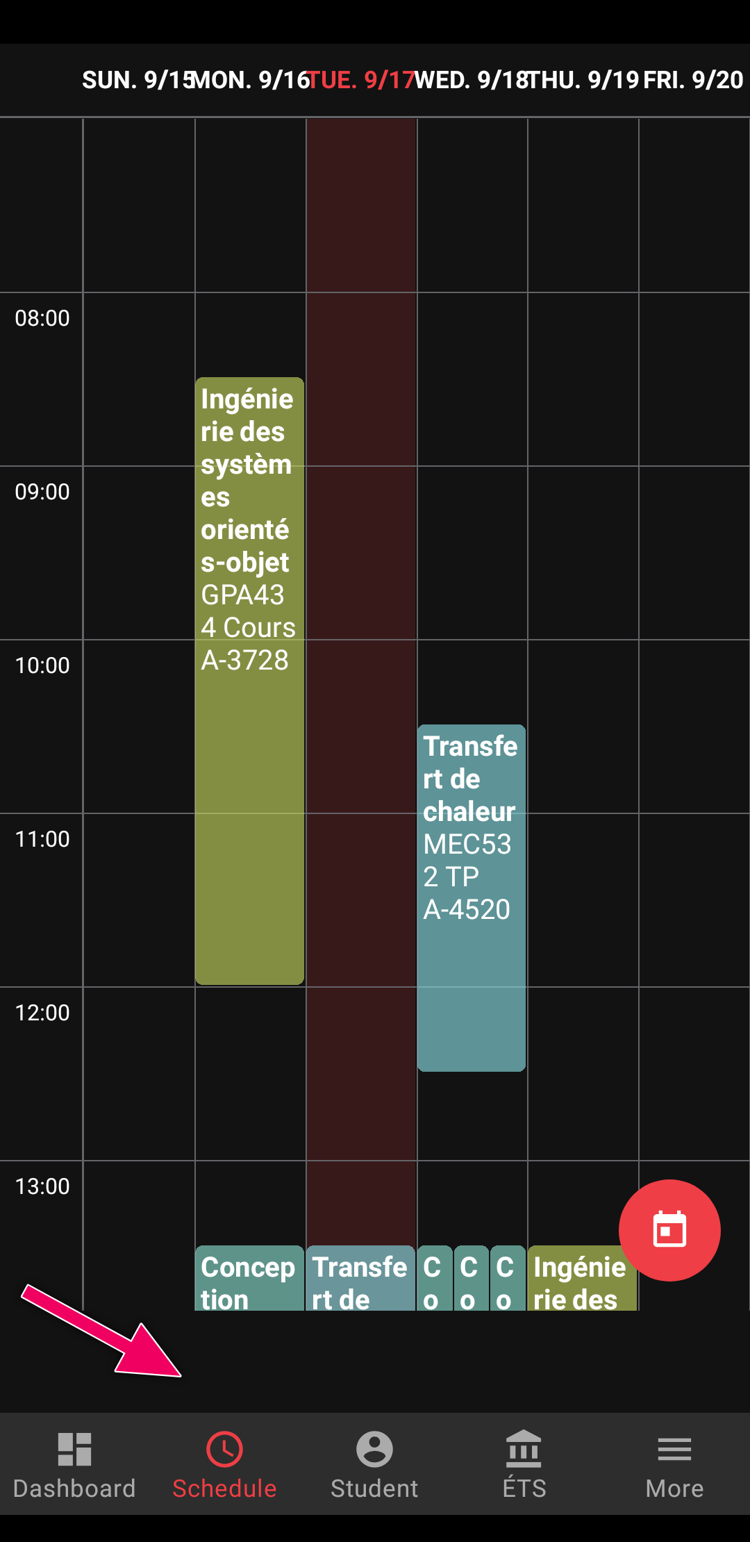 header can be swiped up creating a void below the scheddule · Issue #211 · ApplETS/Notre-Dame-v3 ...